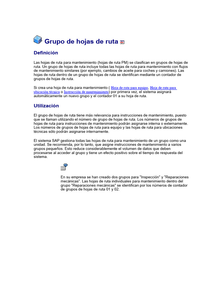 Grupo de Hojas de Ruta | PDF