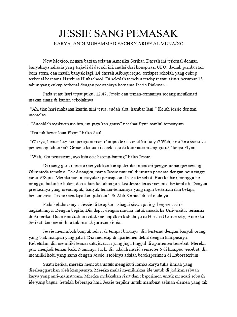 Jessie Sang Pemasak | PDF