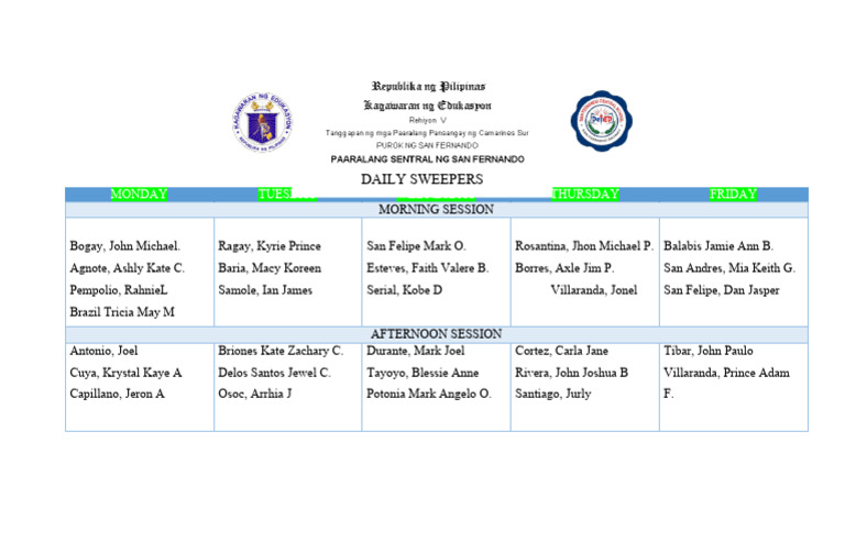 dAILY SWEEPERS | PDF