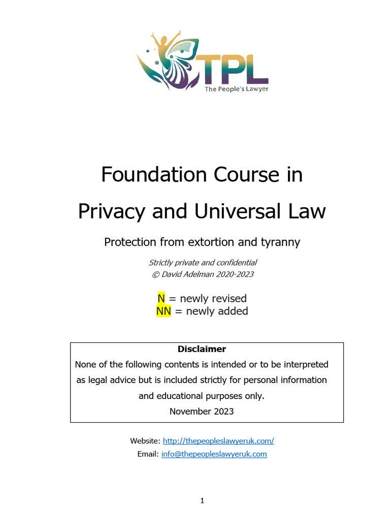 PROMOTIONAL - TPL COURSE BOOKLET - November - 2023 | PDF | Taxes | Legal Remedy