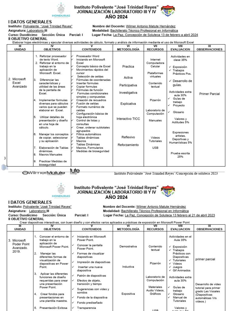 Jornalizacion Laboratorio Iii 2023 | PDF | Microsoft Excel | Adobe Photoshop