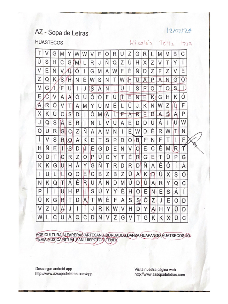 AZ - Sopa de Letras | PDF