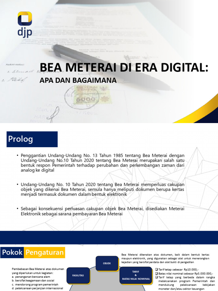 Materi KCT Bea Meterai | PDF