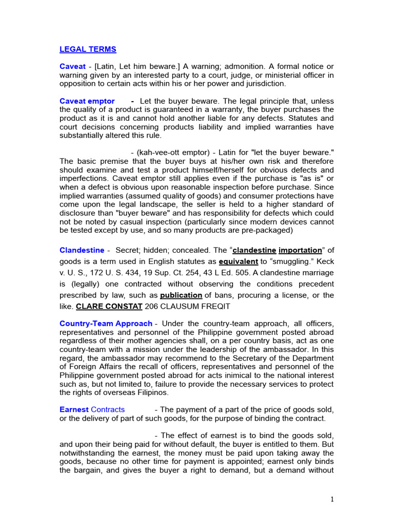 Legal Terms | PDF | Mortgage Law | Common Law