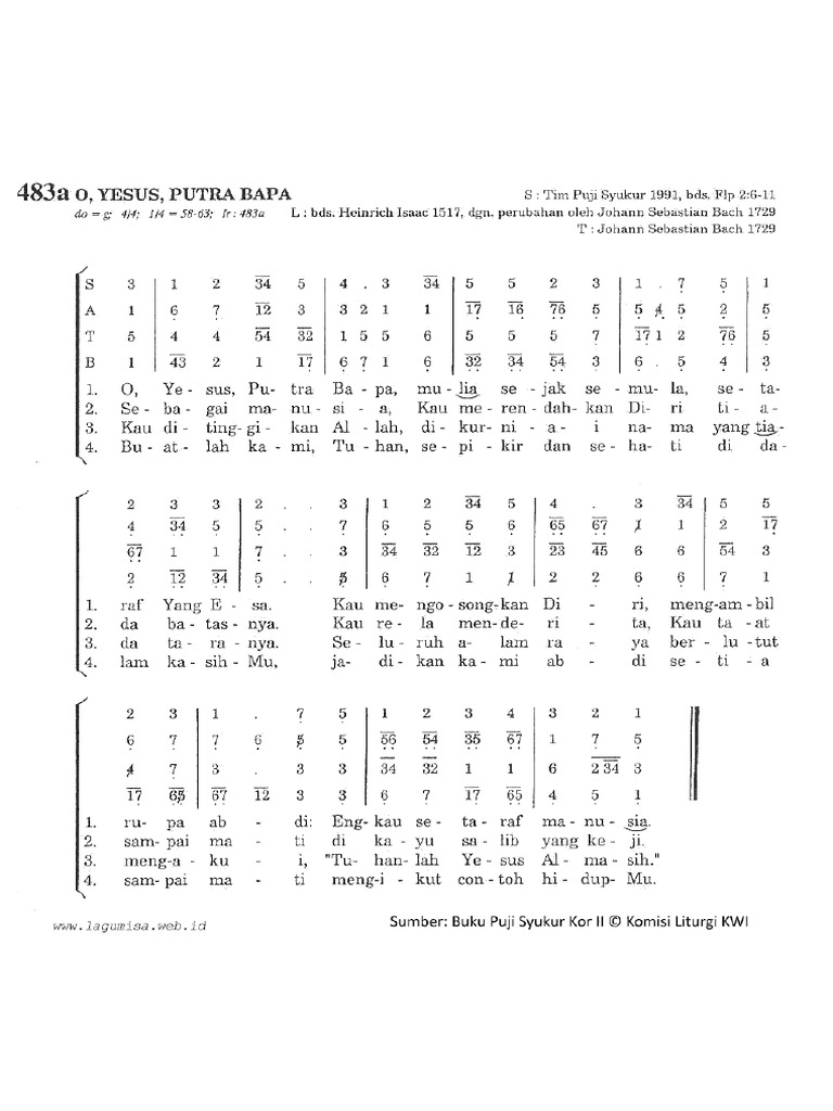 List Lagu Tugas OMK Minggu, 25 Februari 2024 | PDF