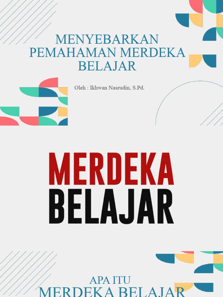 Pemahaman Merdeka Belajar dalam Pendidikan | PDF