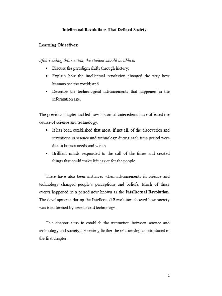 Topic 4 - Intellectual Revolution | PDF | Heliocentrism | Psychoanalysis