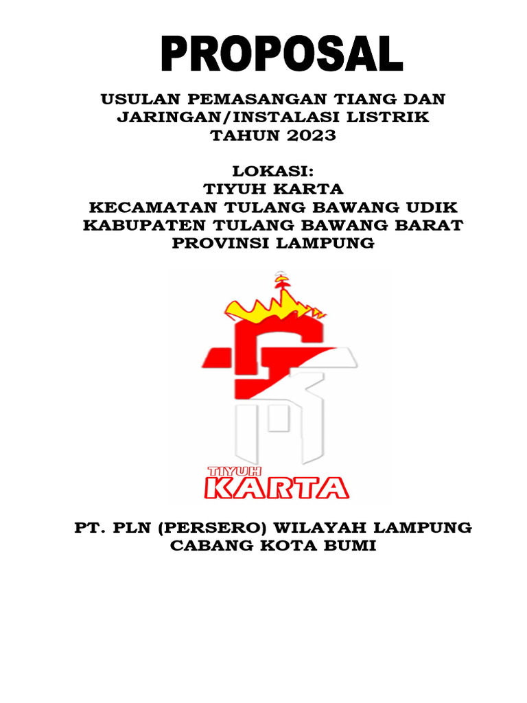 Proposal Ke PLN | PDF