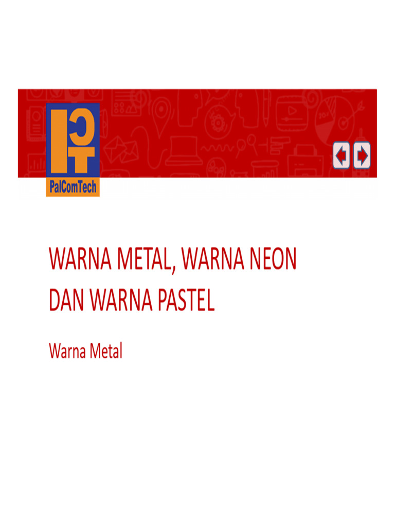 Perbandingan Warna Metal, Neon, dan Pastel | PDF | Seni