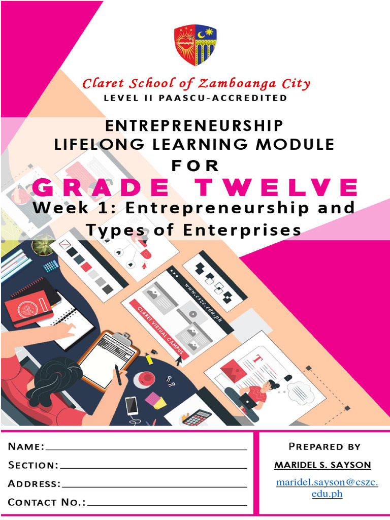 Week-1-G12-module | PDF | Entrepreneurship | Cognition