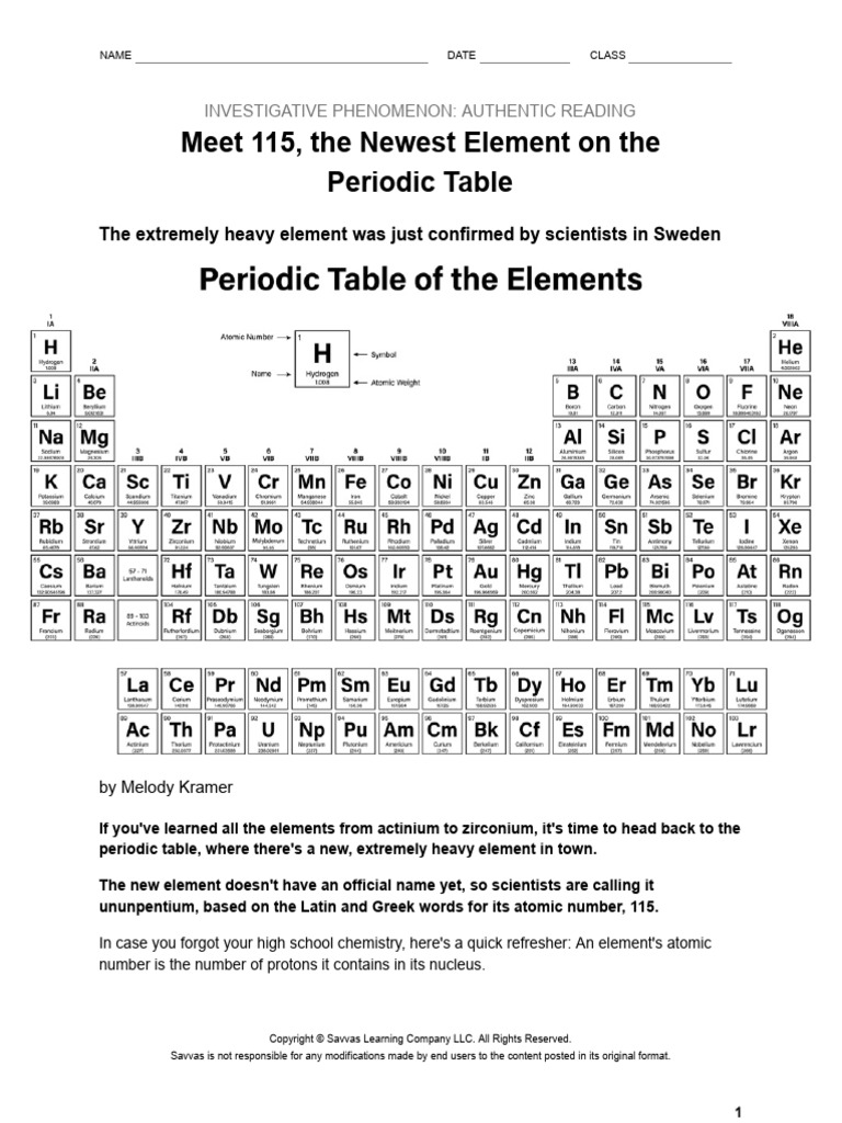 CHEM21 PT Authentic Reading | PDF | Chemical Elements | Atoms
