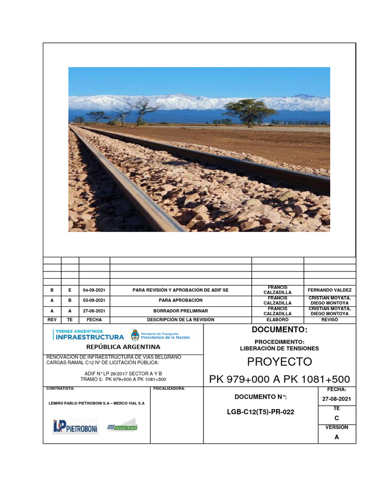 LGB-C12 (T5) - PR-022 Liberación de Tensiones Rev.C | PDF | Temperatura ...