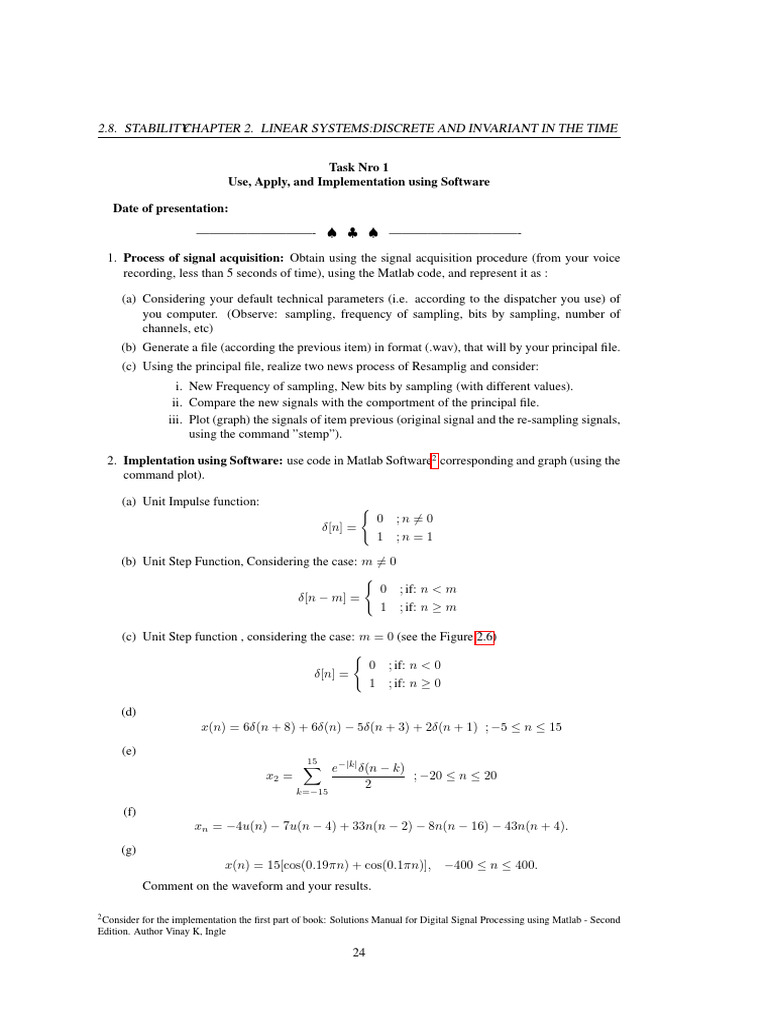 DSP List1 | PDF | Matlab | Theoretical Computer Science