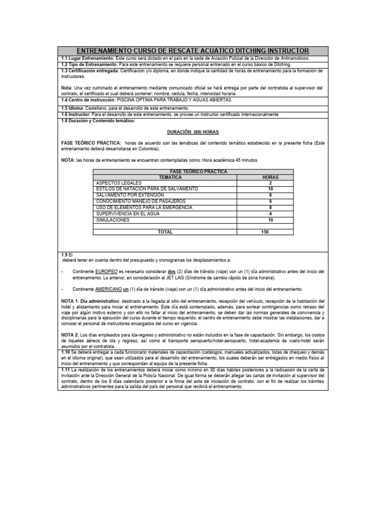 Ficha Tecnica Ditching | PDF Ficha Tecnica Ditching | PDF