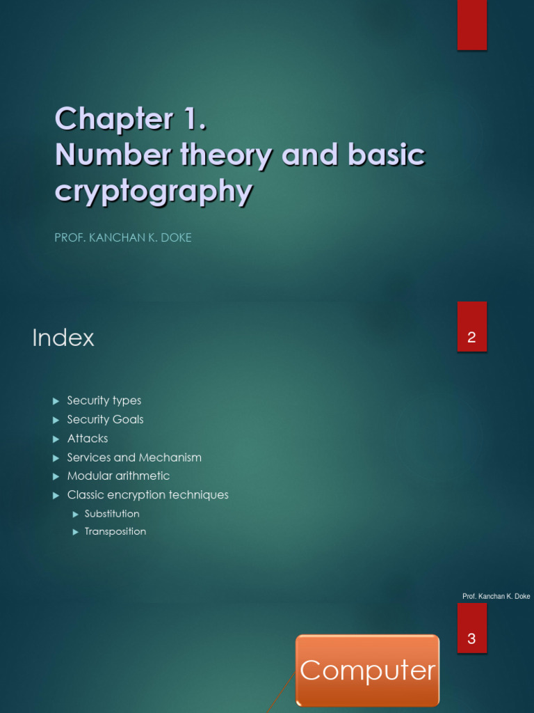 Chap1. Introduction Number Theory and Basic Cryptography | Download Free PDF | Cryptography ...