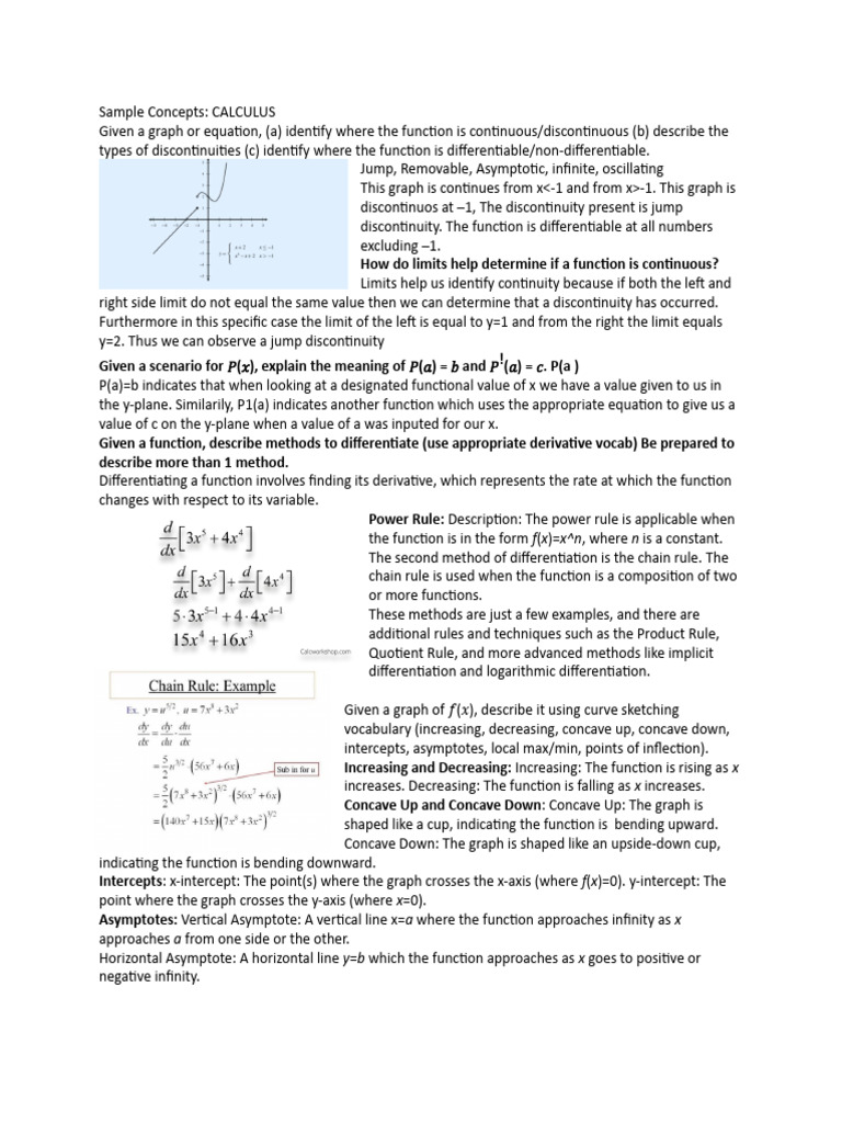 Sample Concepts | PDF | Derivative | Function (Mathematics)
