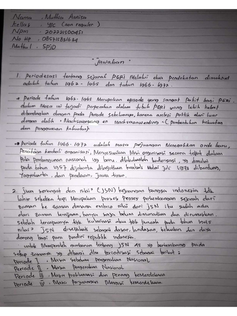 Muthia Annisa - 202221500451 Matkul SPJD | PDF