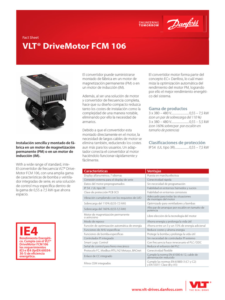 Data FCM106 | PDF | Motores | Metrología