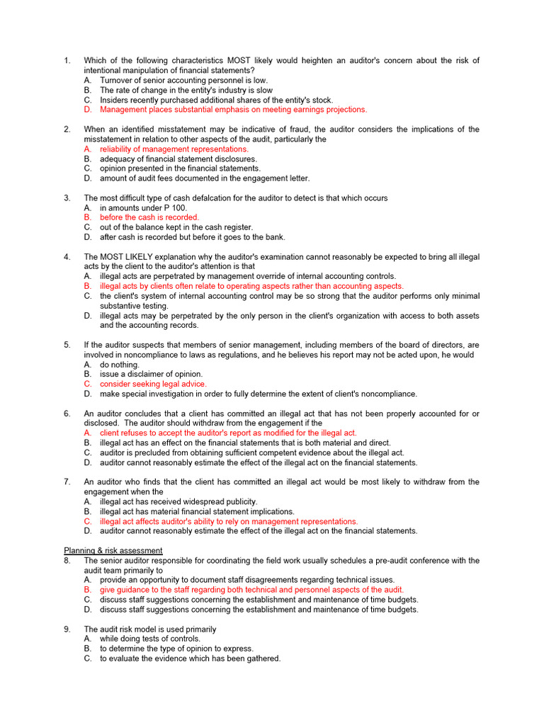 Audit 7 | PDF | Audit | Financial Audit