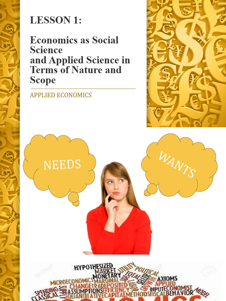 Lesson 1 - Applied Econ | PDF | Economics | Science