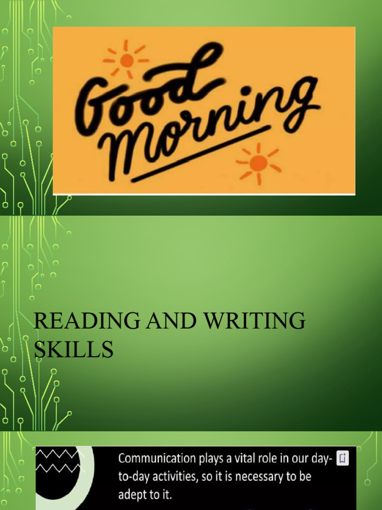 Reading and Writing | PDF