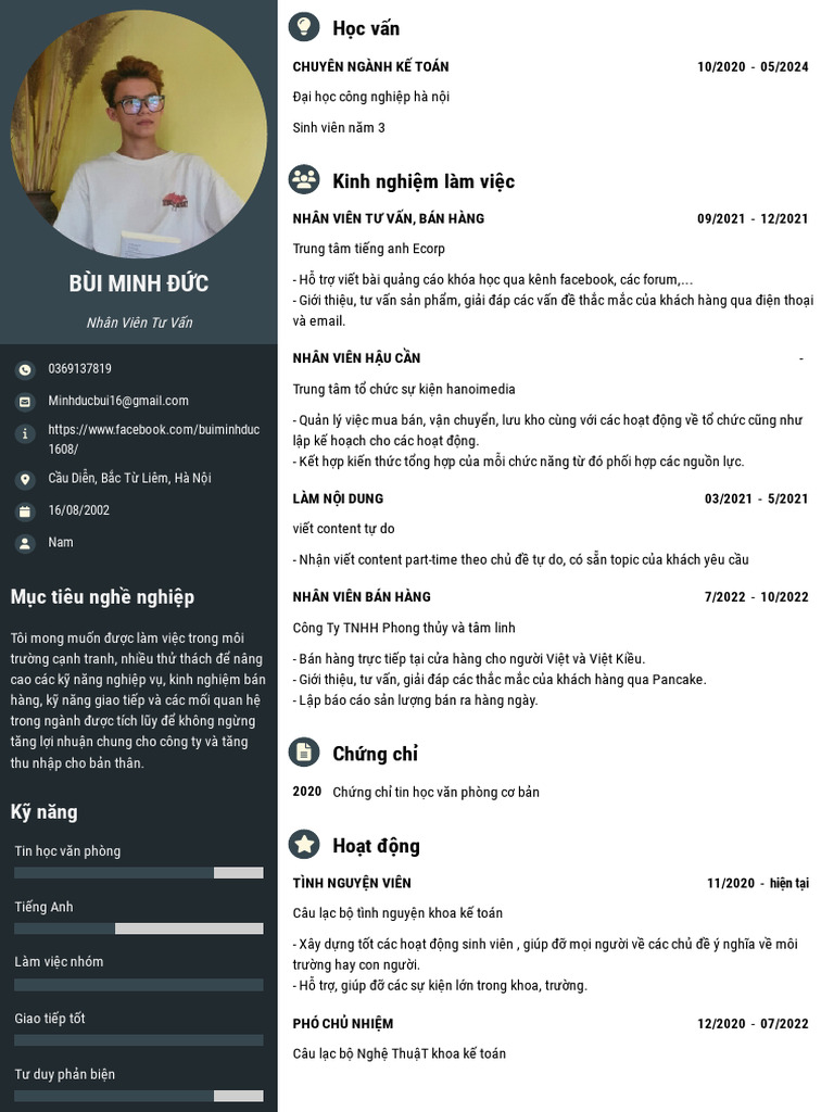 CV Bùi Minh Đ C - MDD-TopCV - VN | PDF