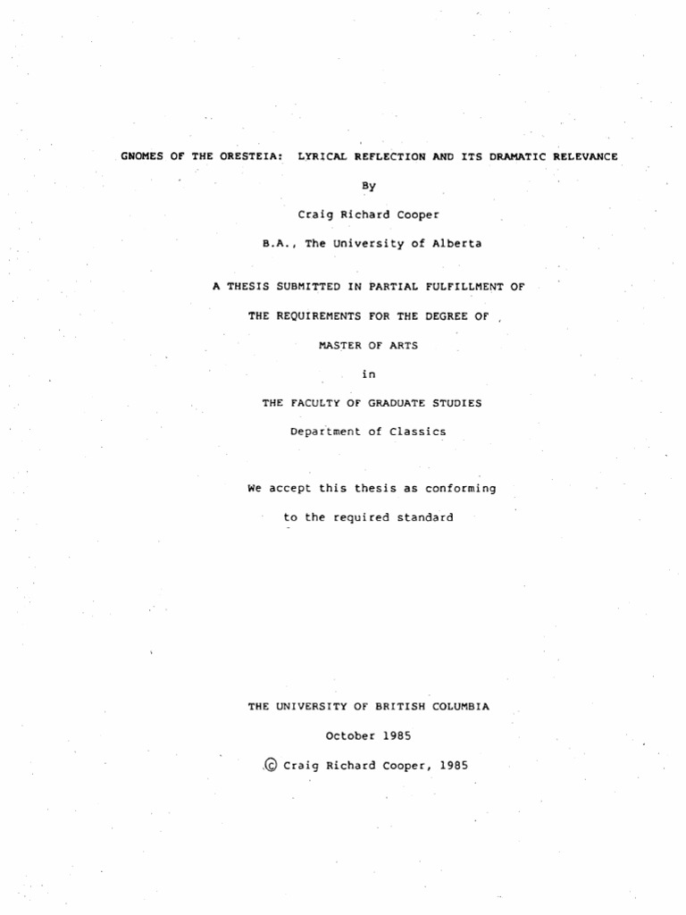 Aeschylus' Gnomes in Oresteia | PDF | Prometheus | Greek Mythology