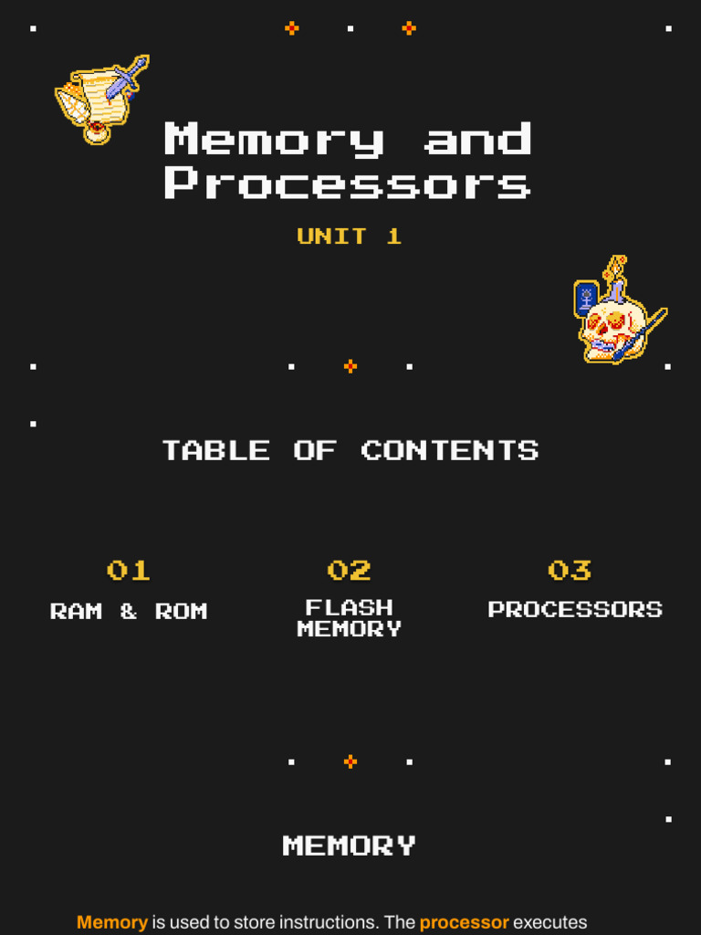 Memory And Processors Pdf Read Only Memory Computer Data Storage