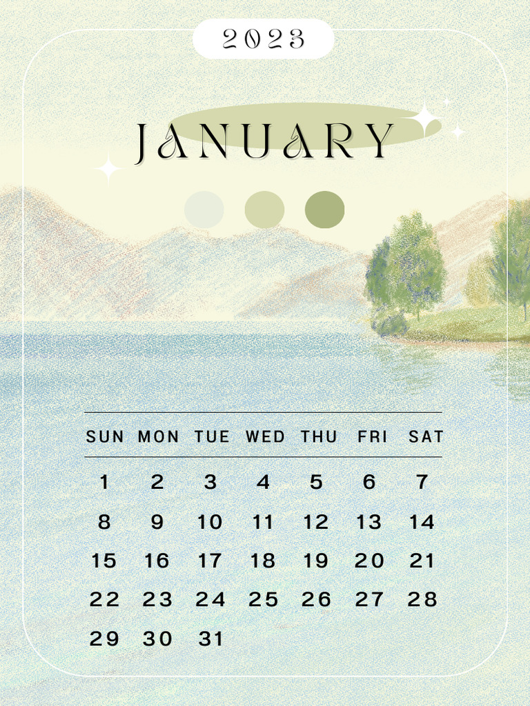 2023 Monthly Calendar Overview | PDF