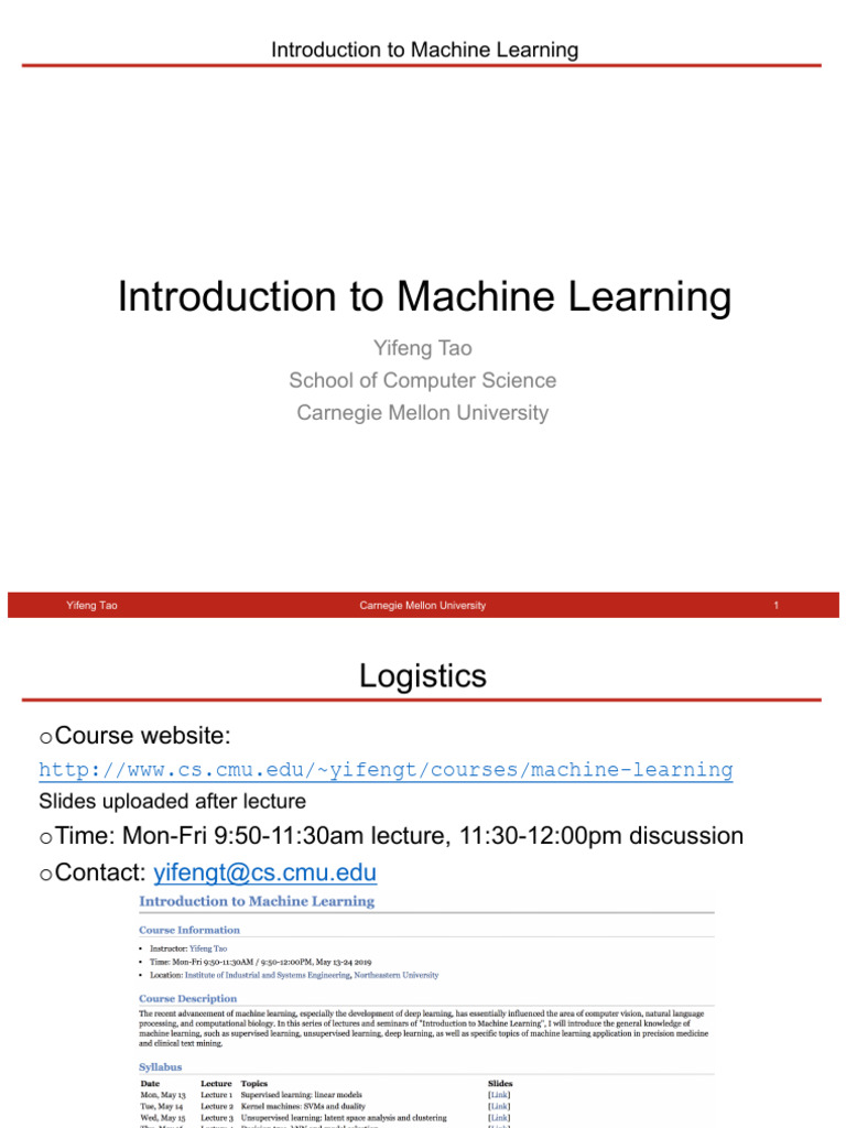 Lecture6 Neural Network Basics v1.1 | PDF | Machine Learning | Deep Learning