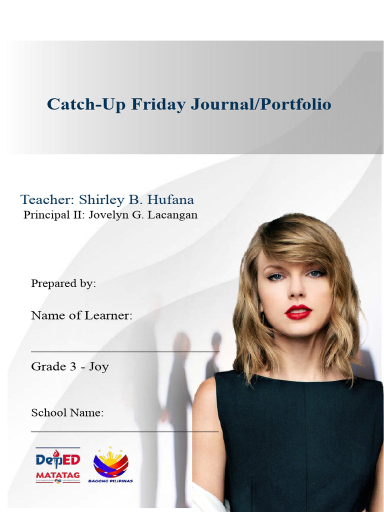 Catch Up Friday Journal Portfolio Folder Cover | PDF