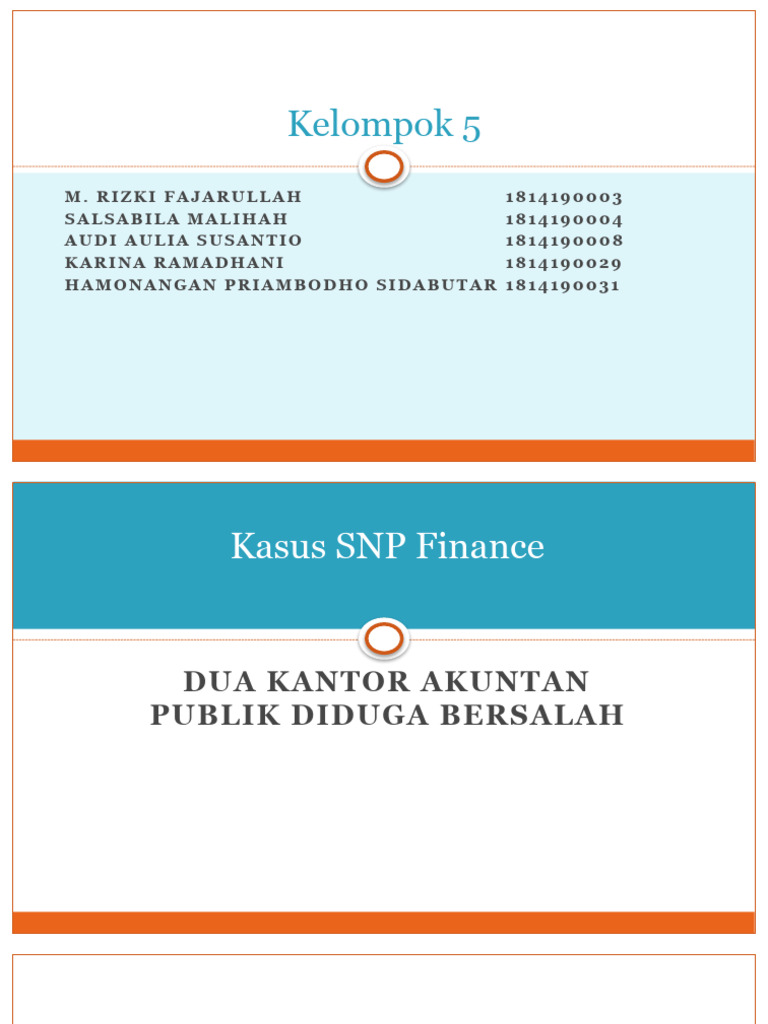 10kelompok 5 - SNP Finance | PDF