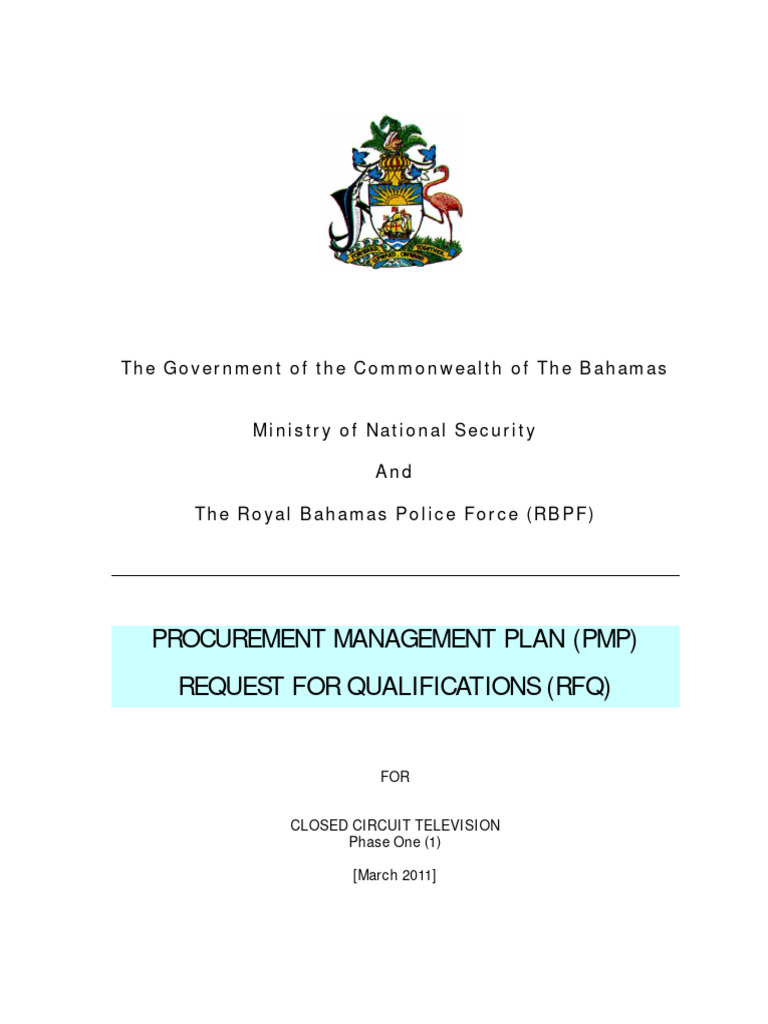 Basic Procurement Management Plan | PDF | Indemnity | Closed Circuit Television