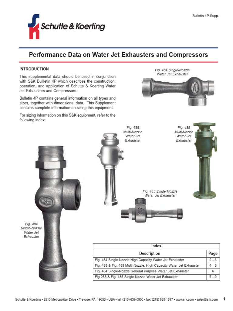 4PSUPP_water_jet_exhausters_compressors_supplement_brochure | PDF ...