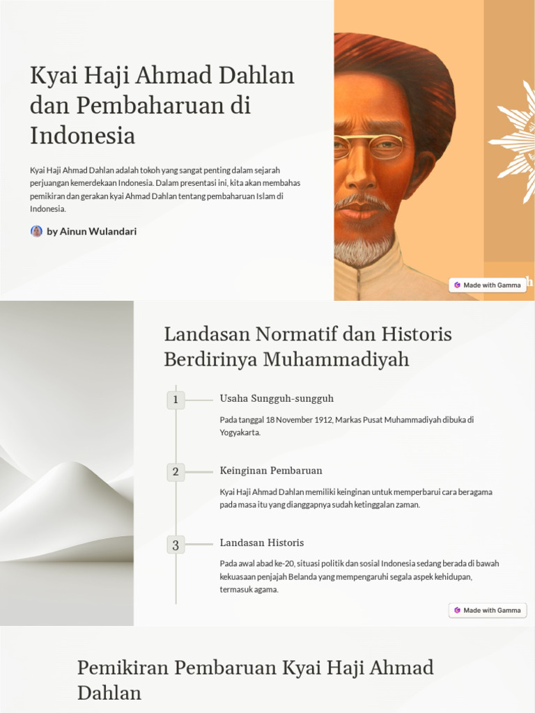 K.H. Ahmad Dahlan Dan Pembaharuan Di Indonesia | PDF