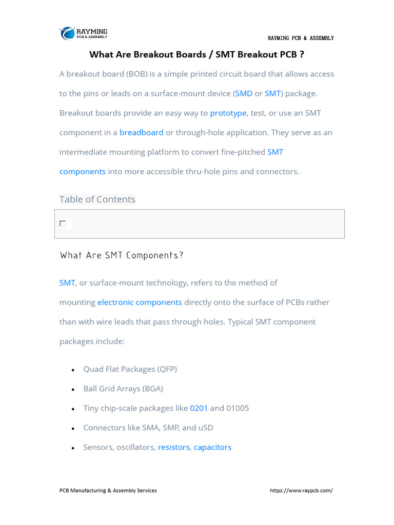 What Are Breakout Boards SMT Breakout PCB | PDF | Printed Circuit Board ...