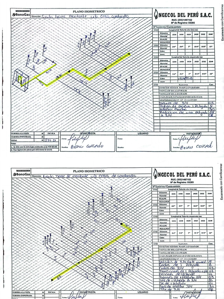 Isometria de Gas Natural | PDF