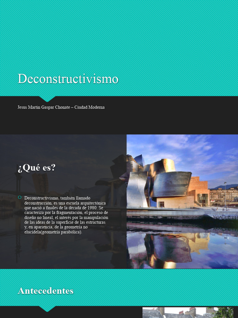 Deconstructivismo | PDF