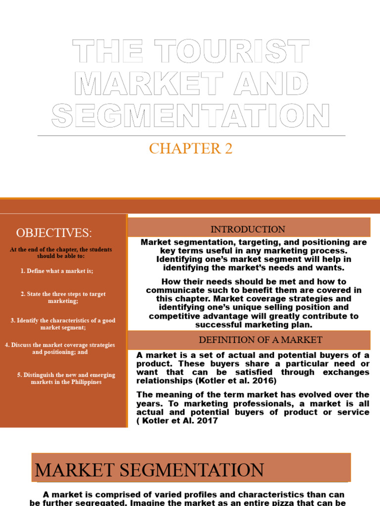 Chapter 2 - The-Tourist-Market-And-Segmentation | PDF | Market Segmentation | Marketing