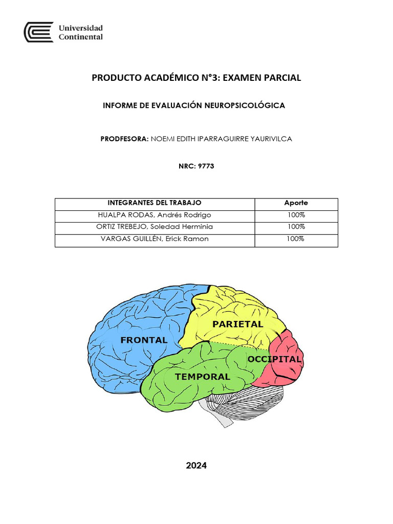 PA 3-GRUPAL - EXAMEN PARCIAL - Final | PDF | Memoria | Las emociones
