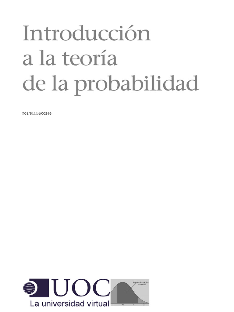 Coll - Introducción A La Teoría de La Probabilidad.-Uoc (2002) | PDF | Probabilidad | Aleatoriedad