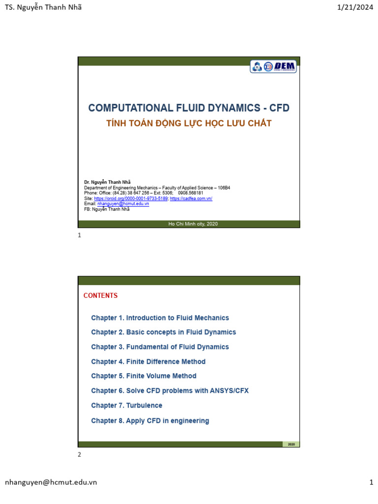 CFD EM C5 FiniteVolumeMethod | PDF | Computational Fluid Dynamics | Diffusion