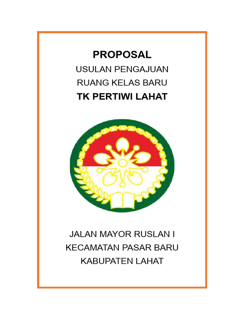 Proposal Kelas Baru TK Pertiwi | PDF