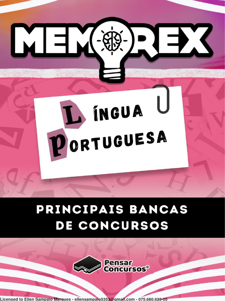 Memorex Língua Portuguesa - Rodada 01 I | PDF | Adjetivo | Plural