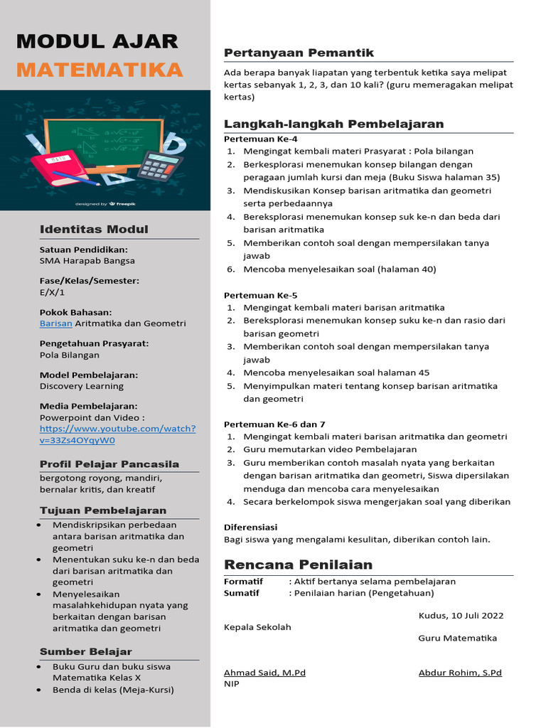 Modul Ajar Sederhana Pdf