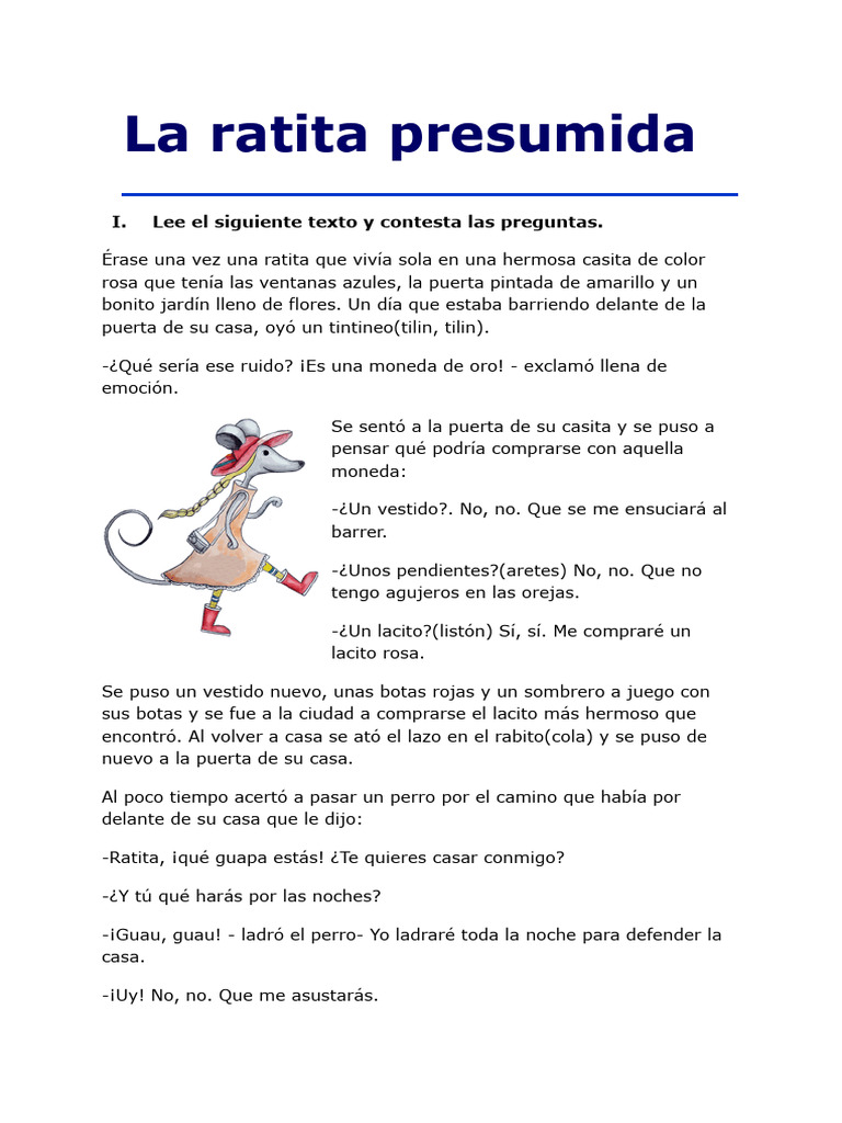 La Ratita Presumida | PDF