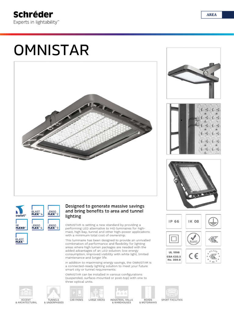 Omnistar Productsheet En | PDF | Lighting | Light Emitting Diode