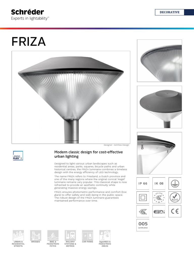 FRIZA ProductSheet en | PDF | Electrical Connector | Lighting
