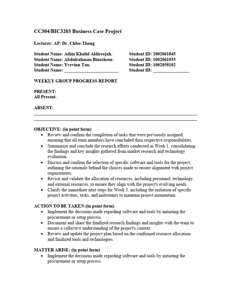 Progress Report | PDF