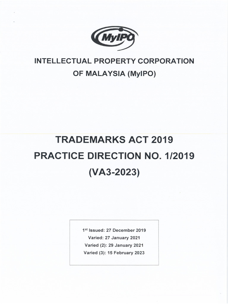 Practice_Direction_No._1-2019_(VA3-2023)_(002) | PDF